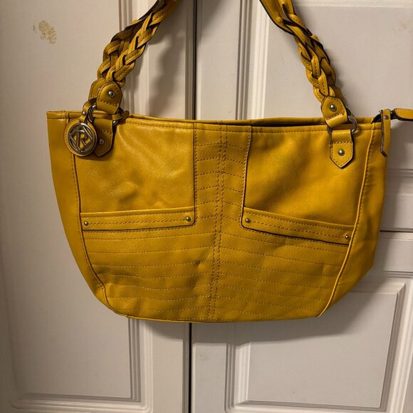 Relic | Bags | Relic Mustard Yellow Faux Leather Shoulder Handbag ...
